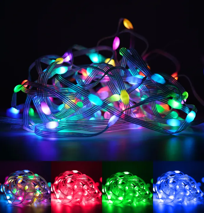 WS2812B LED String RGB Dream Color Birthday Decoration Party Lights ...