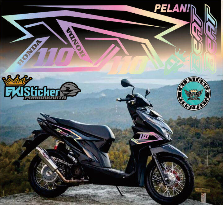 cutting sticker beat deluxe new cutting sticker hologram list honda ...