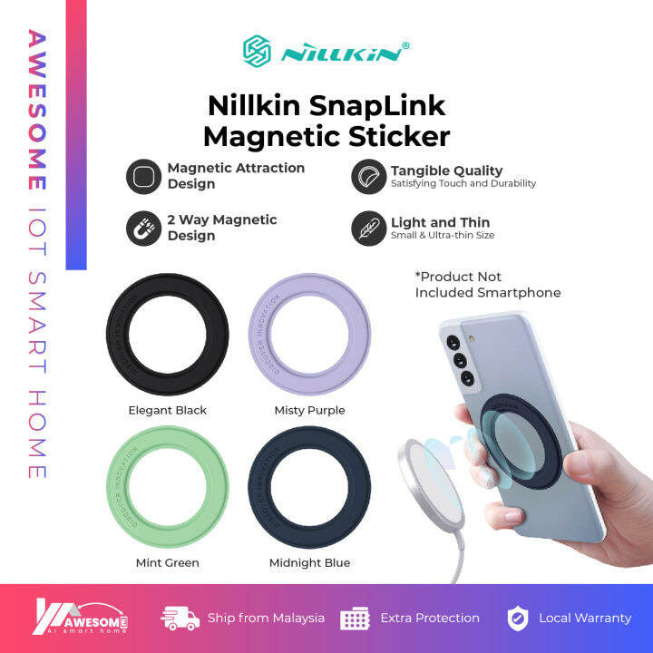 Nillkin SnapLink Magnetic Sticker Two-Way Magnetic Design Light and ...