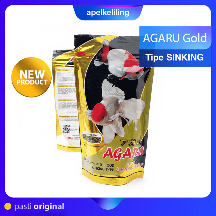 AGARU Pelet Makanan Ikan 100 gr Murah Sinking | Lazada Indonesia