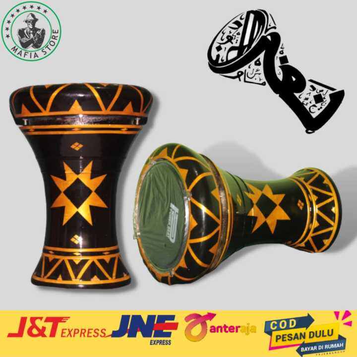 ALAT HADROH MURAH DARBUKA 8 INCH MOTIF BATIK AZ ZAHIR | Lazada Indonesia