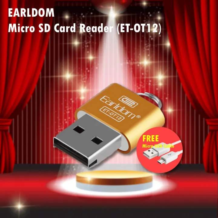 Original Earldom Micro SD USB 2.0 Card Reader (ET-OT12) | Lazada