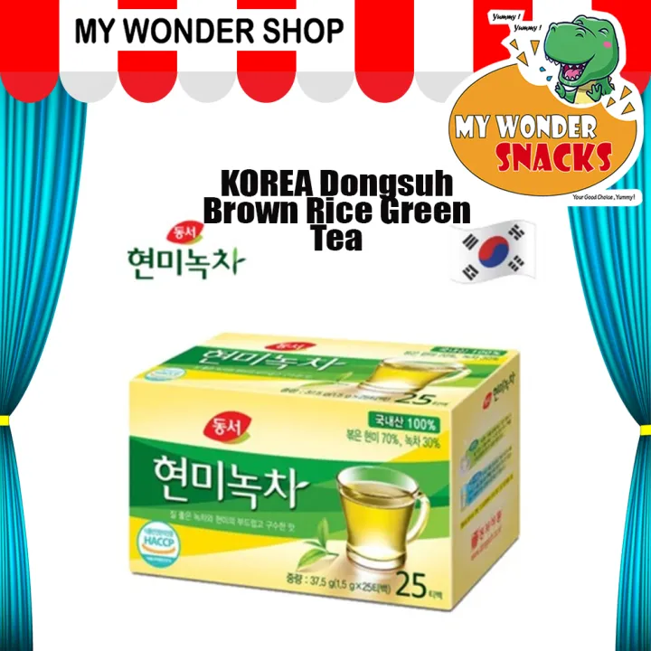 KOREA GREAN TEA Korea Dongsuh Brown Rice Green Tea 37.5g (1.5g x 25pack) 韩国 玄米绿茶 | Lazada
