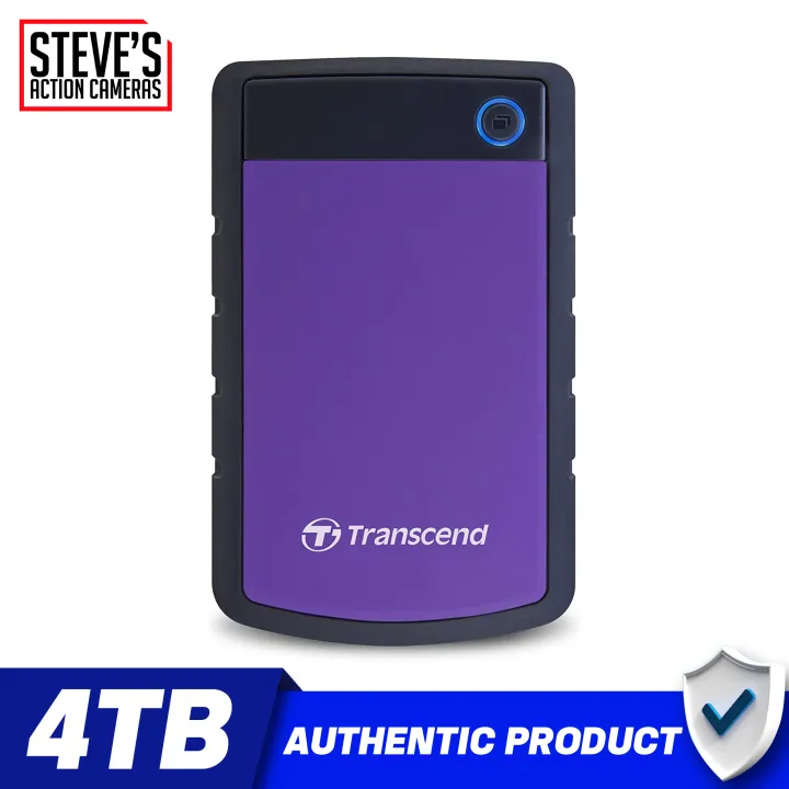 Transcend 4TB StoreJet Portable External Hard Drive TS4TSJ25H3B ...