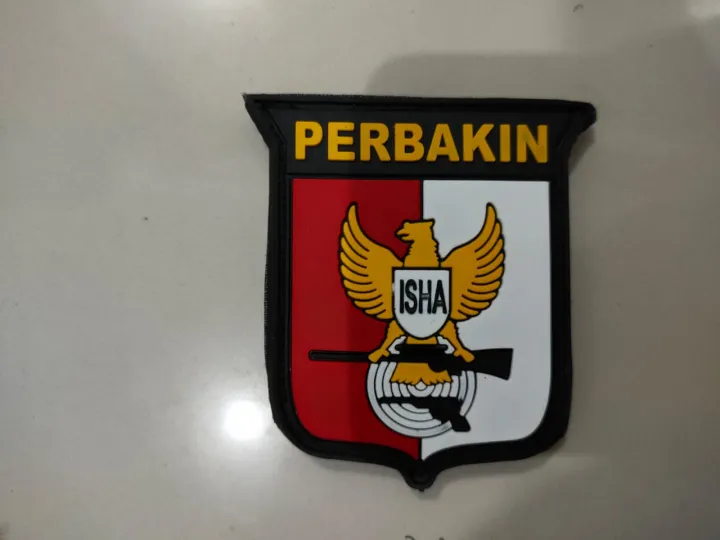 Patch Rubber PERBAKIN Tempelan Velcro perekat Emblem Karet High Quality ...