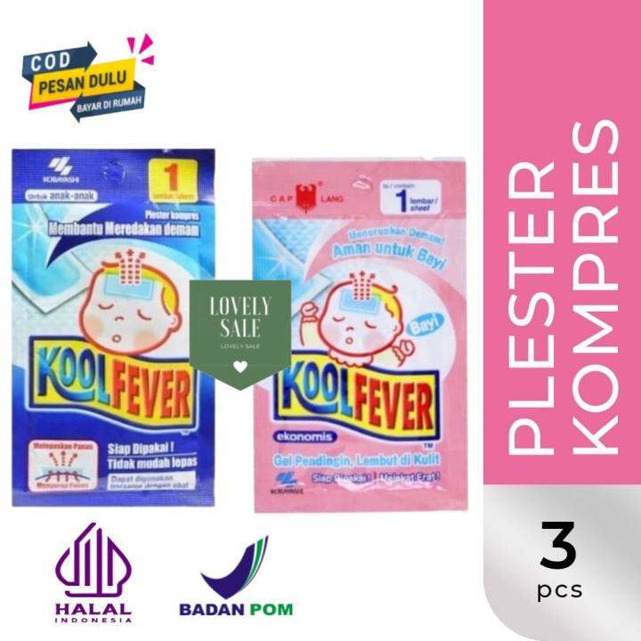 Kool Fever Cool Plester Kompres Demam Panas Bayi Anak Cooling Patch Koolfever | Lazada Indonesia