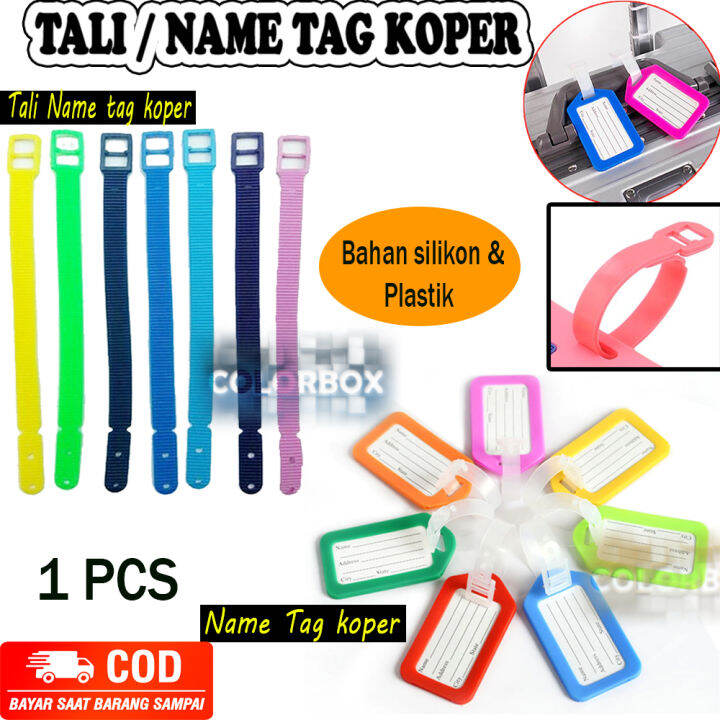 MR 1 Pcs Tali Name Tag Koper Tali Koper / Luggage Name Tag Koper ...