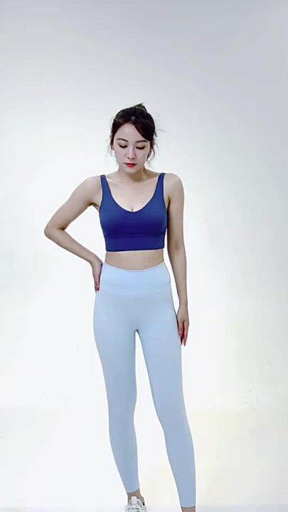 Kdgt ยุโรปและอเมริกากางเกงโยคะสะโพกพีชเอวสูงกางเกงรัดรูปกีฬาเปลือยไร้