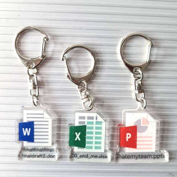 Microsoft Word Excel Powerpoint Keychain | Lazada Singapore