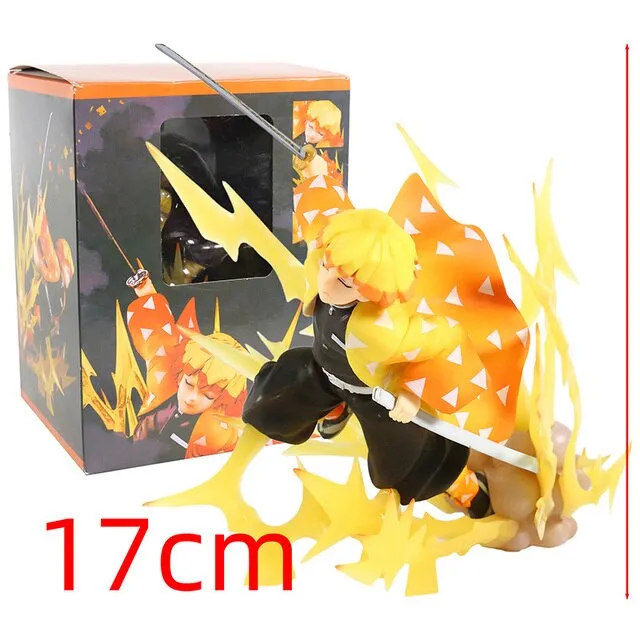 Anime Demon Slayer 17cm Zenitsu Zenitsu Agatsuma Battle Version PVC ...