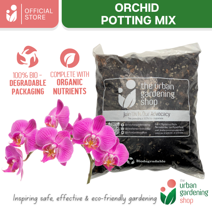8-liter Orchid Potting Mix| Soil-less Medium for Common Orchid Variants ...