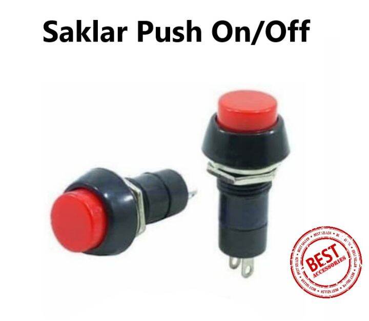 Push On Off TOGGLE Button Switch Saklar Tombol Bulat Warna 2 Kaki PIN | Lazada Indonesia