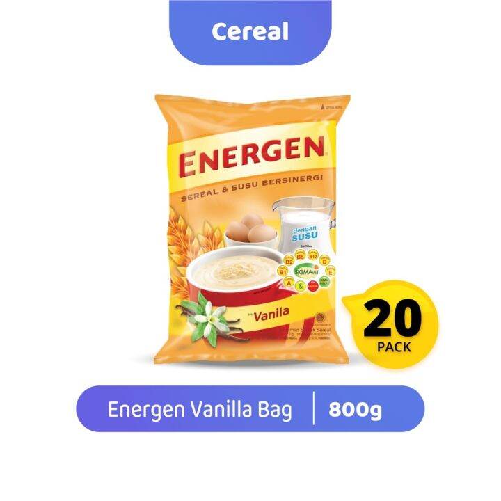 Energen Vanilla Bag 20 Sachet x 32 Gr | Lazada Indonesia