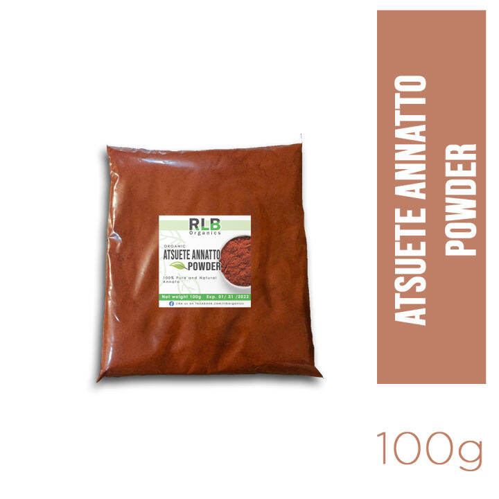 100 grams Annatto Powder - Atsuete Powder - Organic Natural Pure ...
