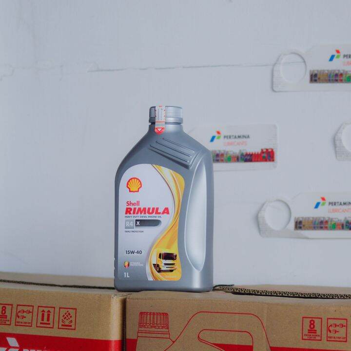 Oli Mesin Mobil Shell Rimula R4X 15W-40 1 Liter dan 5 Liter / Oli ...