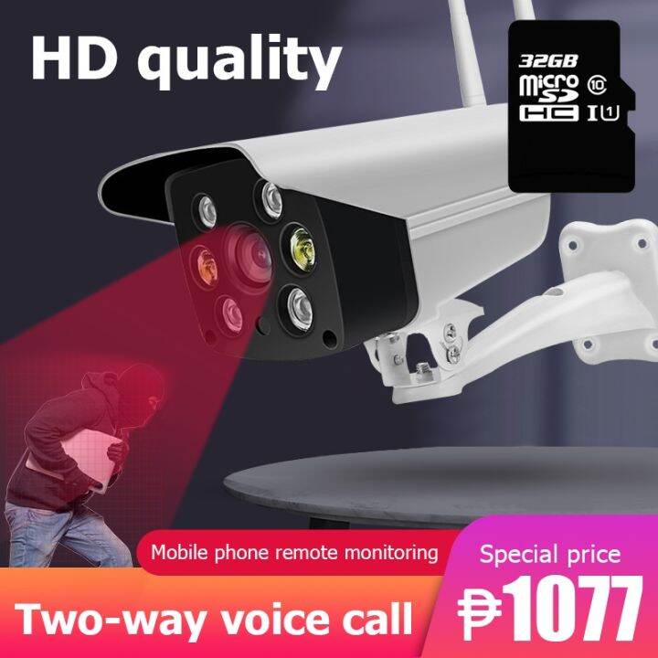 cctv camera wifi connect to cellphone 1080P HD panoramic surveillance ...