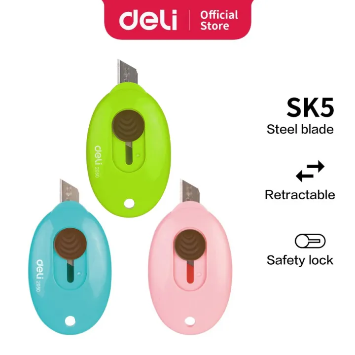 Mini Cutter Deli 2050, Pisau Pemotong Kertas Kecil, Silet Mini, Pelmis ...