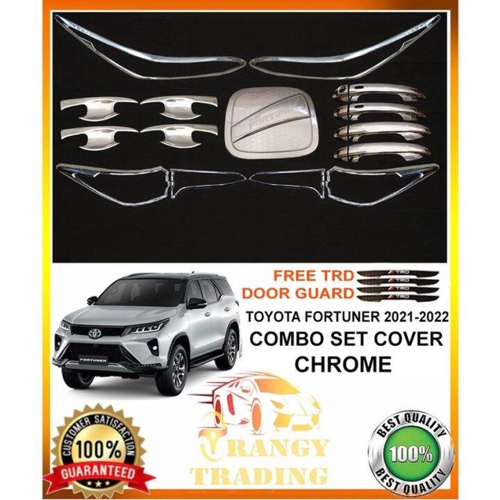 Toyota Fortuner 2.4 V / 2.8 Q LTD 2021 to 2023 Garnish Combo set cover ...