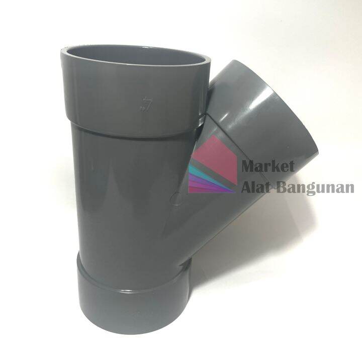 RUCIKA Tee Y 4 Inci 45° 4" D - Y Branch Sambungan Pipa Paralon 45 Derajat 4 Inch | Lazada Indonesia