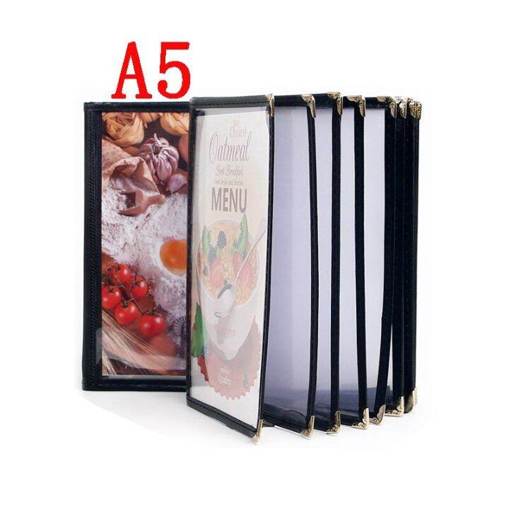 2 Packs A5 2 4 6 8 Sheets Clear Plastic Menu Cover, Presentation Folder ...