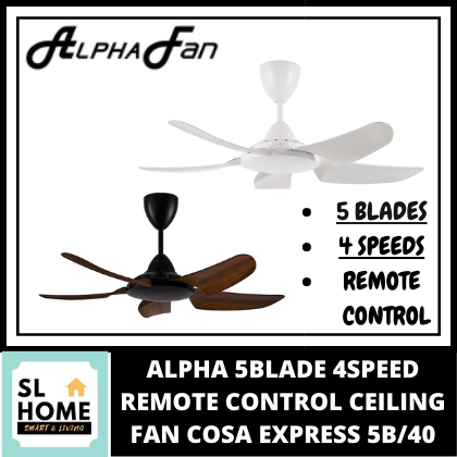 ALPHAFAN COSA EXPRESS 5B/40 40'' 4 SPEED 5 BLADES CEILING BABY FAN WITH ...