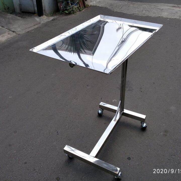 Meja Troli Mayo SS / Medical Trolley mayo stand / Mayo Table | Lazada ...