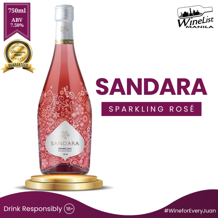 Sandara Rosé | Spain | Sparkling Rose Wine 750ml | Lazada PH