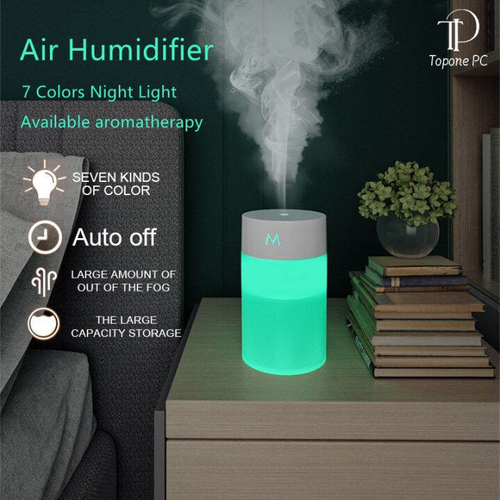 260ML Mini Humidifier Air Purifier Diffuser Humidifer for Aroma in Home ...