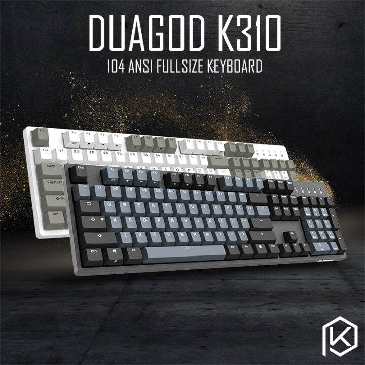 คีย์บอร์ดเกม durgod 104 taurus k310 mechanical keyboard using cherry mx switches pbt doubleshot ...