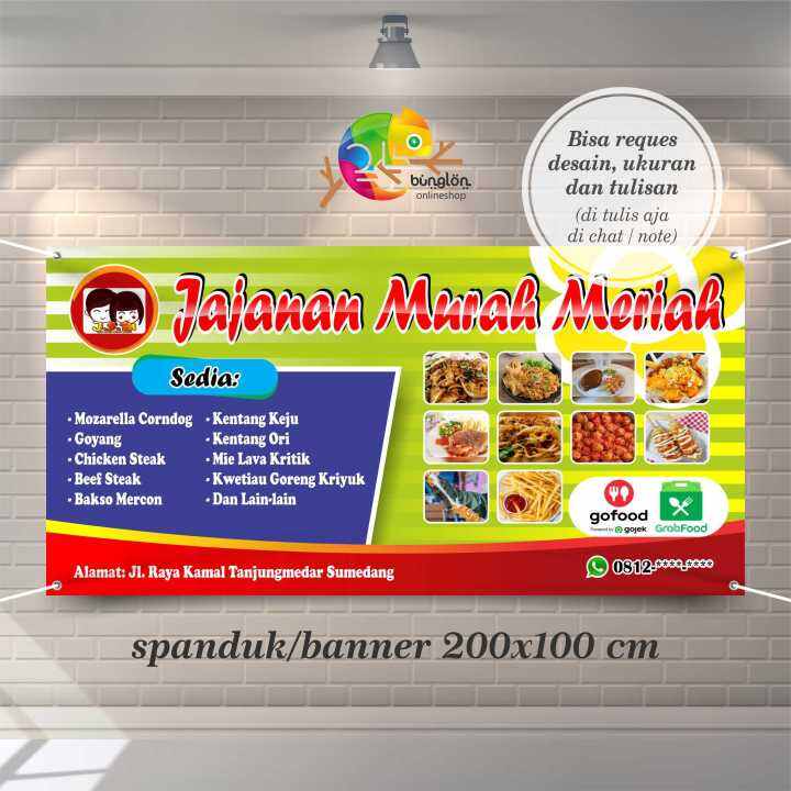 Spanduk, Banner Jajanan Murah Meriah | Lazada Indonesia