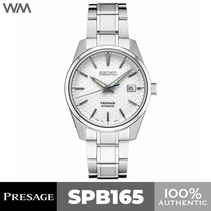 Seiko Presage Sharp Edged Series White Dial Stainless Steel Automatic ...