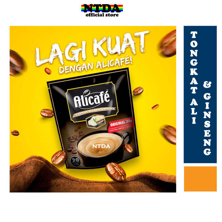 Coffee Old school (Instant) Alicafe Tongkat Ali Dan Ginseng (20 sachets ...