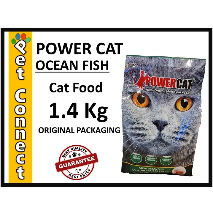 Power Cat FRESH OCEAN FISH ORIGINAL PACKAGING PowerCat Food 1.4 Kg ...