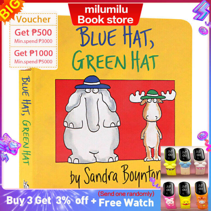 Milumilu Blue Hat Green Hat Sandra Boynton Original English Books ...