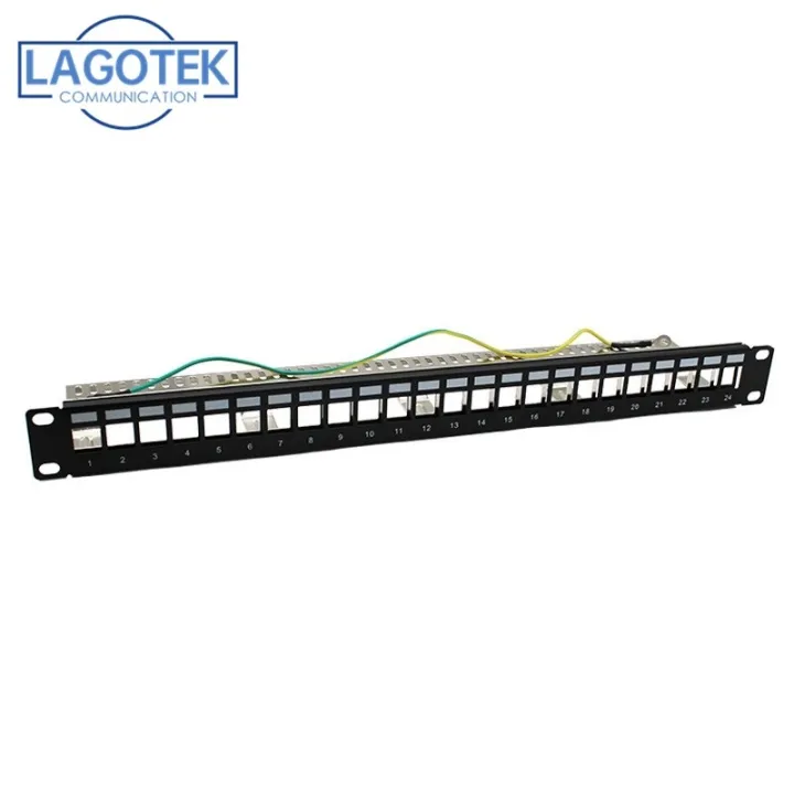 Ftp 24 Port Rj45 Blank Patch Panel 1u 19 39; 39; Inch All-metal Rack ...