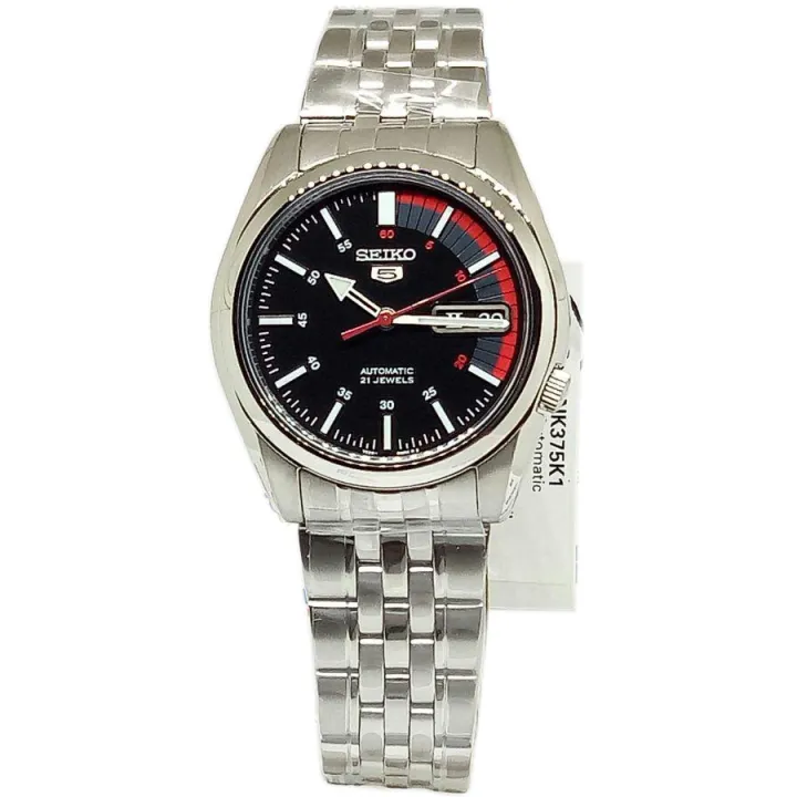 Seiko 5 Automatic SNK375k1 Black Dial - Jam Tangan Pria SNK375 | Lazada ...