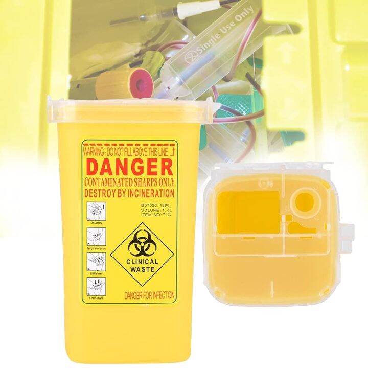 Sharp Container 1L Tempat Limbah Tajam Medis | Lazada Indonesia