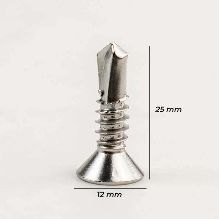 Skrup Roofing M6.3 x 25mm (50pcs) Screw Flat Sekrup SDS FH Baja WY ...