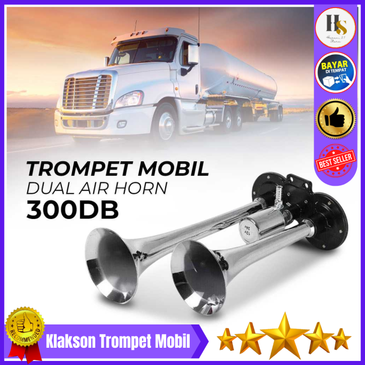 COD HEYVO Klakson Trompet Mobil Dual Air Horn 300dB 12V/24V / klakson ...