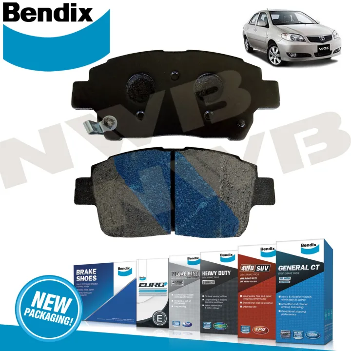 Bendix Brake Pads Front Set GCT for Toyota Vios 2003-2007 (DB1422) | Lazada PH