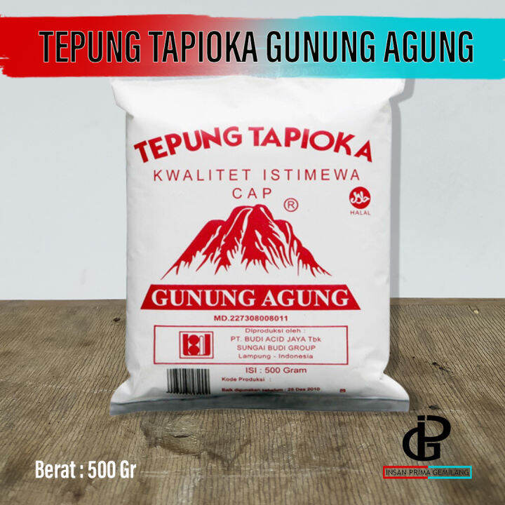 Tepung Tapioka Cap Gunung Agung 500 gram / Tapioka Gunung Agung / Sagu ...
