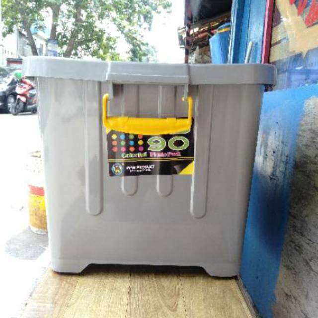 Container Box 90 Liter MPW Kontainer Box Plastik Tempat Penyimpanan ...