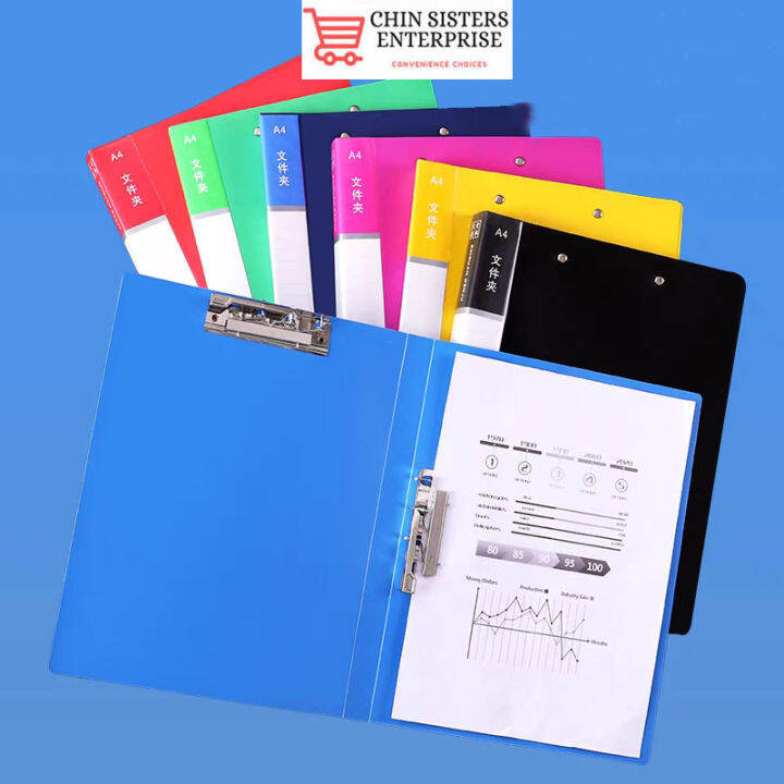 A4 Lever Double Clip File Clamp File Multi-Functional Plastic File ...