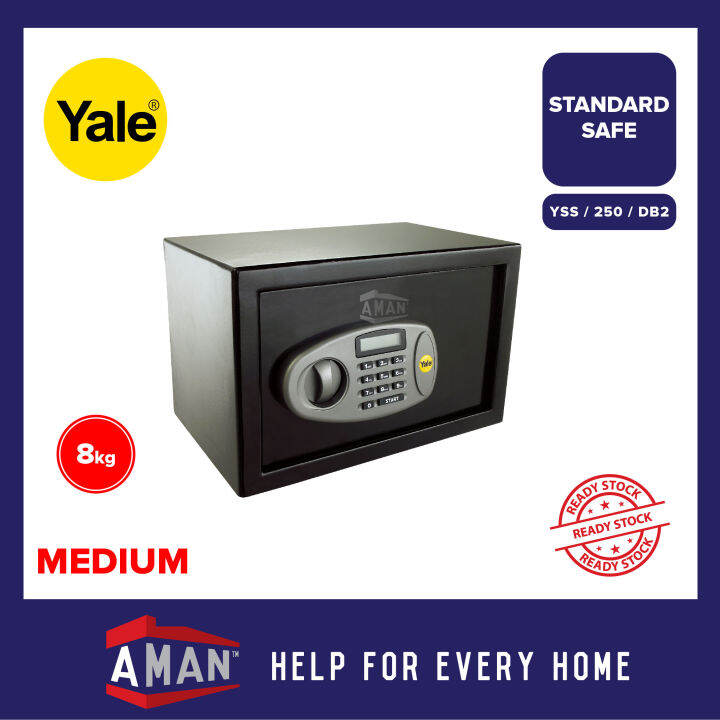 YALE Safe Box Anti-Theft Medium Digital Safety Box Security Box Peti ...