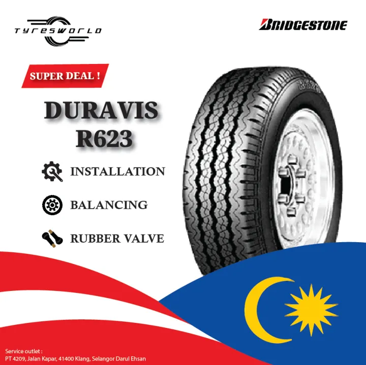 BRIDGESTONE DURAVIS R623 (FREE INSTALLATION) | Lazada