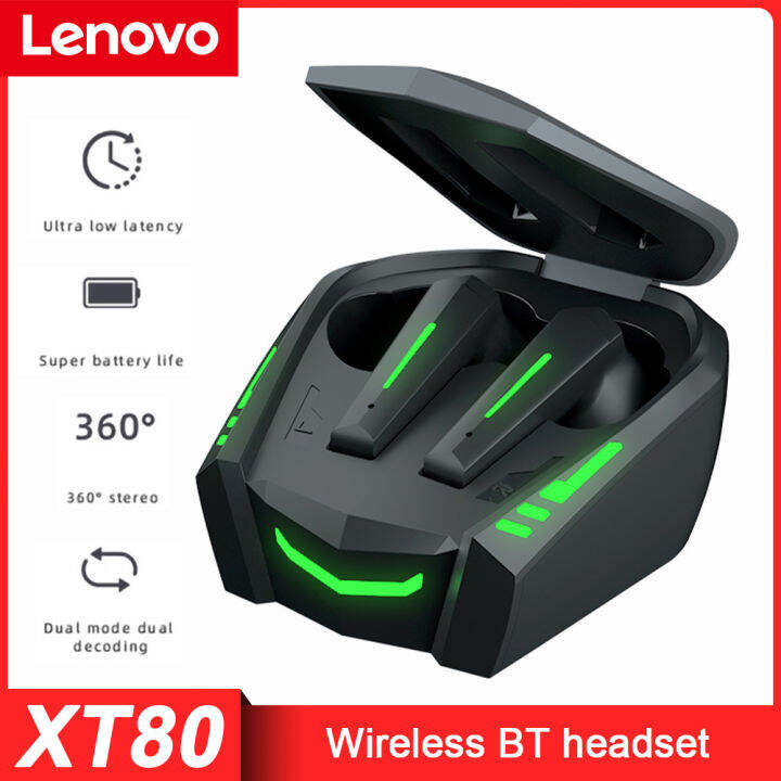 Lenovo XT80 Wireless Headphone Waterproof Sports Bluetooth-Compatible 5 ...
