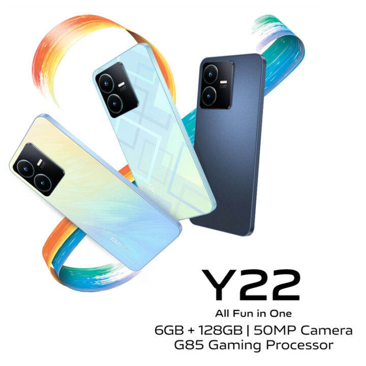 VIVO Y22 4/64GB RAM 50MP Night Camera Helio G85 Gaming Processo Splash Waterproof Original ...