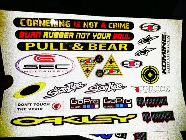 3M Reflectorized Helmet Visor Sticker SET (SEC) | Lazada PH