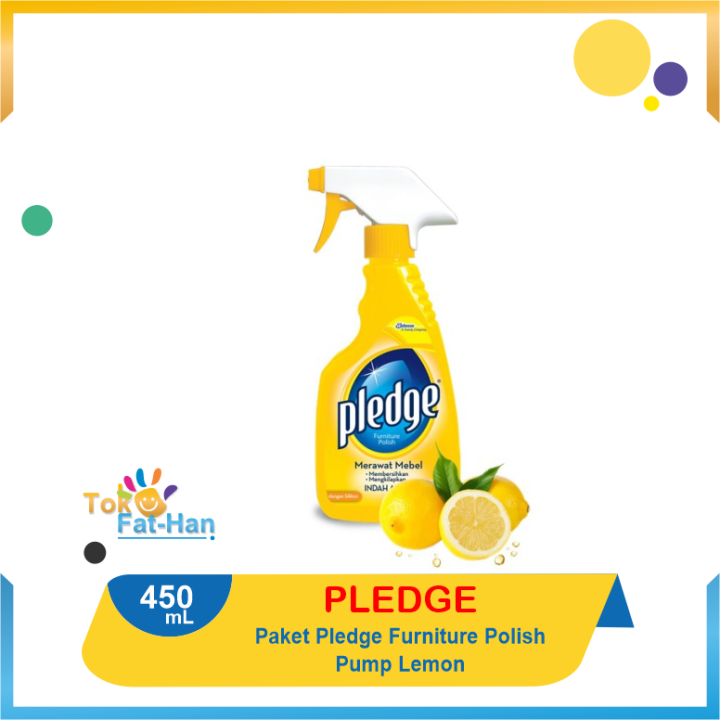 Pledge Furniture Polish Pump Lemon 450Ml | Lazada Indonesia