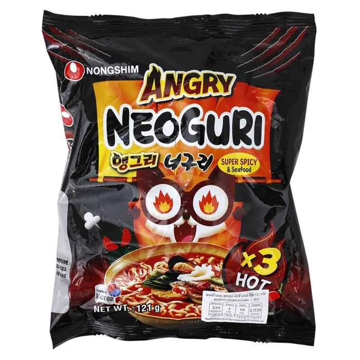 มาม่าเกาหลี Nongshim ANGRY NEOGURI SEAFOOD SUPER SPICY 121g | Lazada.co.th